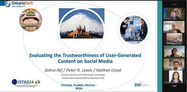 Zahra Atf presents Evaluating the Trustworthiness of User-Generated ...